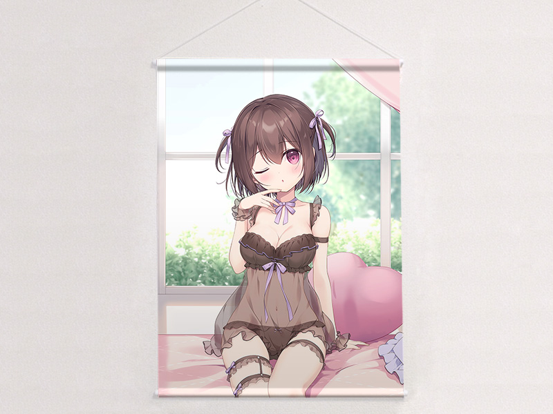 [宮坂なこ先生]描き下ろしB2タペストリー（音瑠）※C102限定寝起きver Wスエード